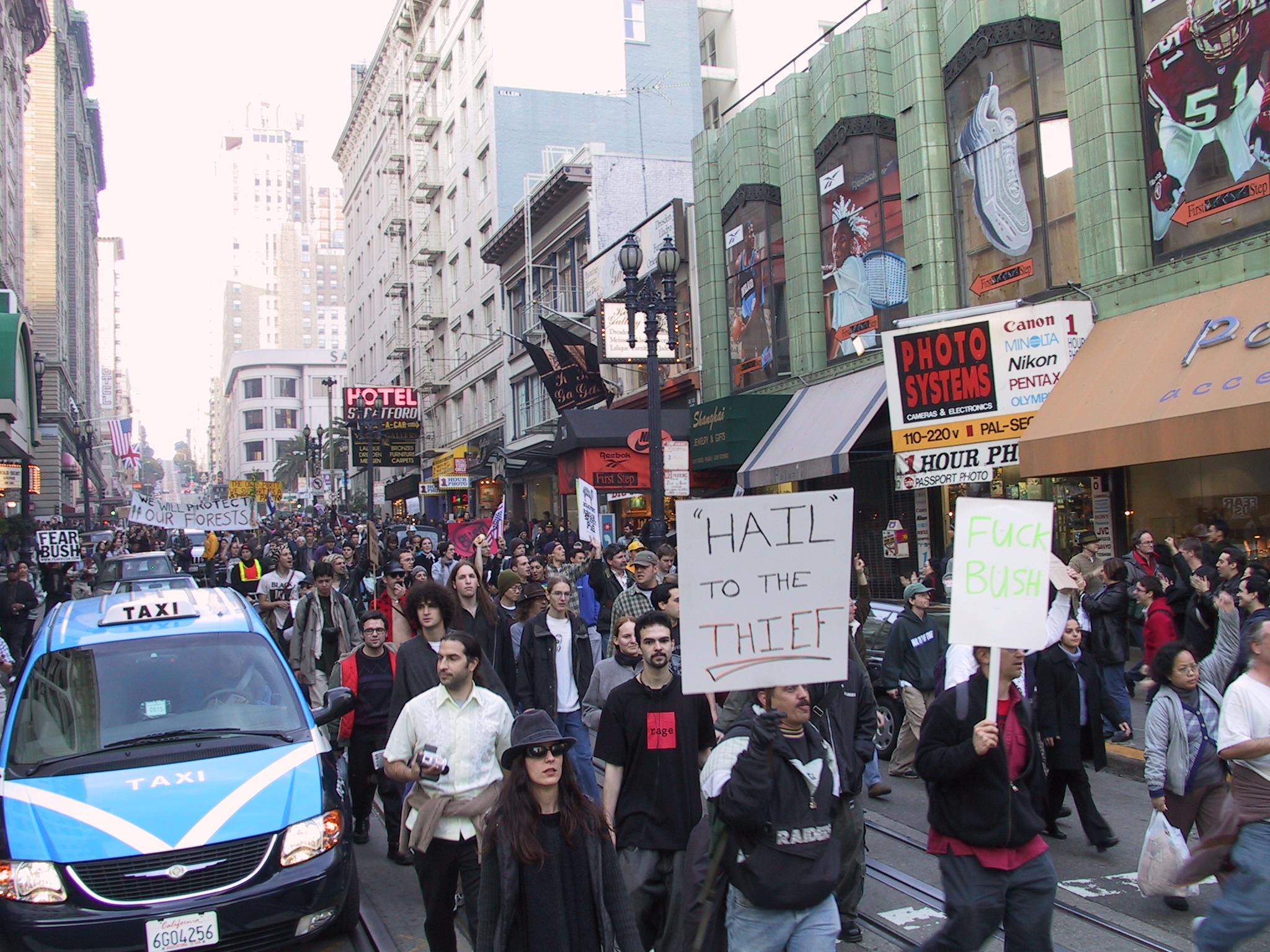 J20 Un-permited Protest March Powell St. : Indybay
