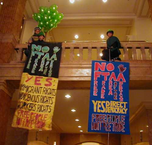 pacific stock exchange shut down in protest of FTAA : Indybay