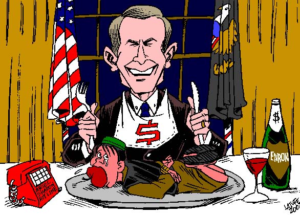 George Bush: Genocidal Tyrant (Latuff) : Indybay