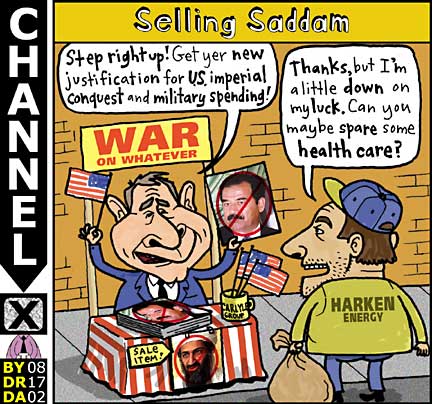 Selling Saddam (cartoon) : Indybay