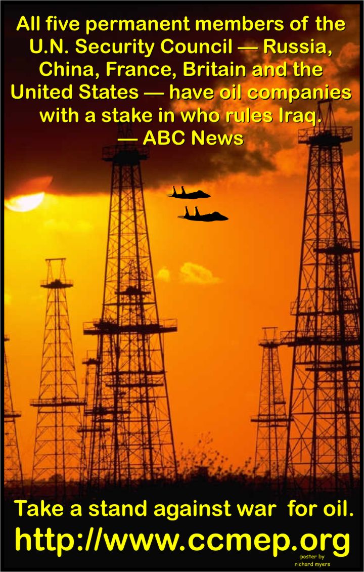 Poster: War for Oil : Indybay