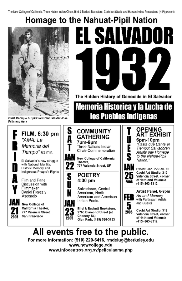 Film and Panel: AMA: La Memoria del Tiempo : Indybay