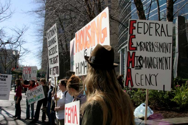 FEMA eviction protest : Indybay