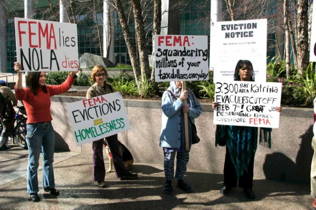 FEMA eviction protest : Indybay