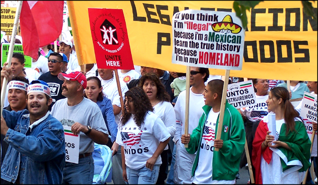 Photos From the September 4th 2006 Immigration Rights Labor Day March ...