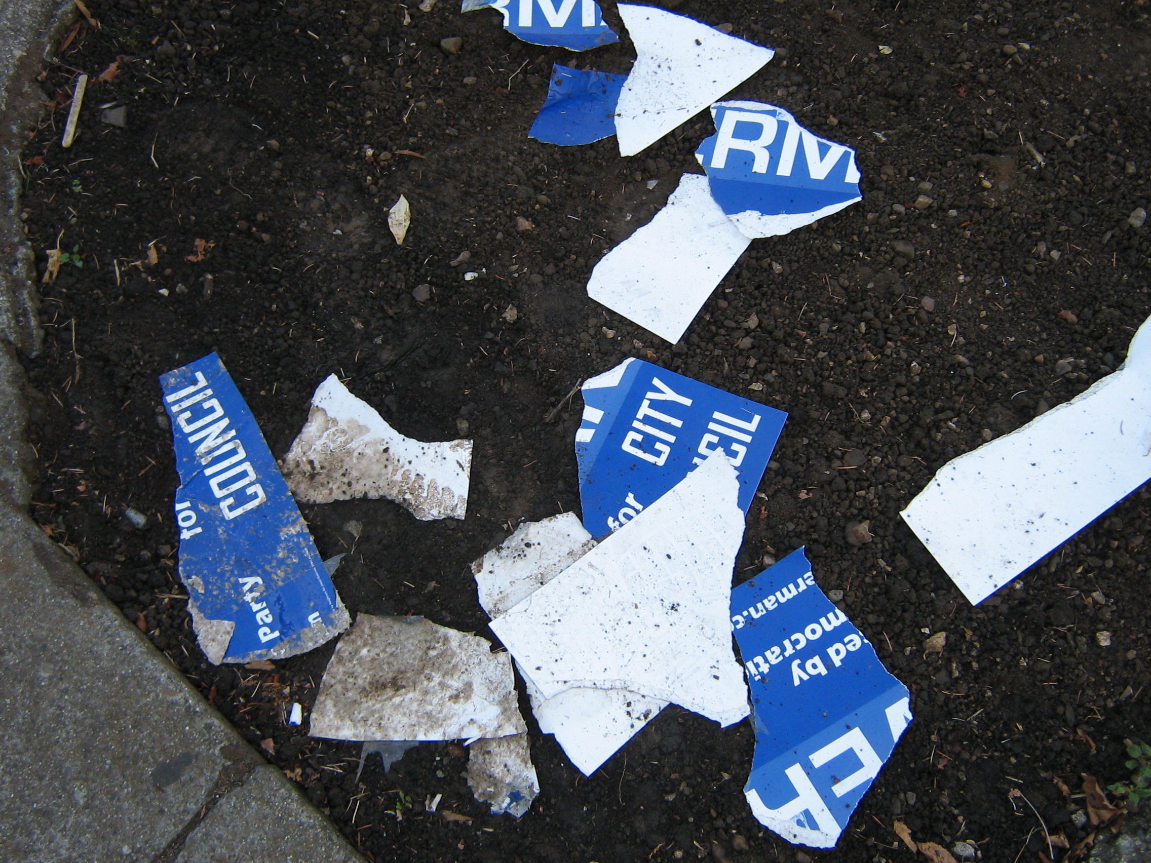 Jason Overman's Election Signs TORN DOWN in District 8 : Indybay