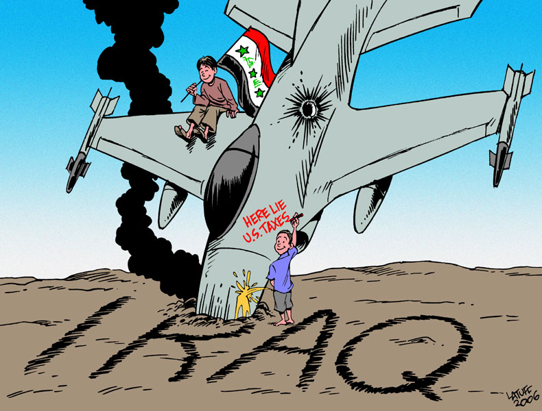 Two new cartoons about Iraq (by Latuff) : Indybay