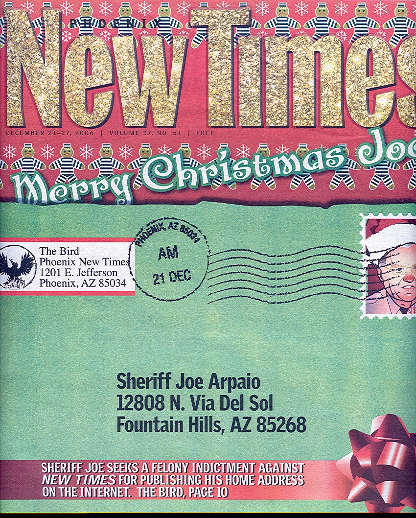 Merry Christmas Sheriff Joe : Indybay