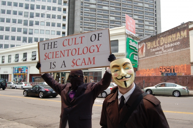 Anonymous protests the Church of Scientology. part 2 : Indybay