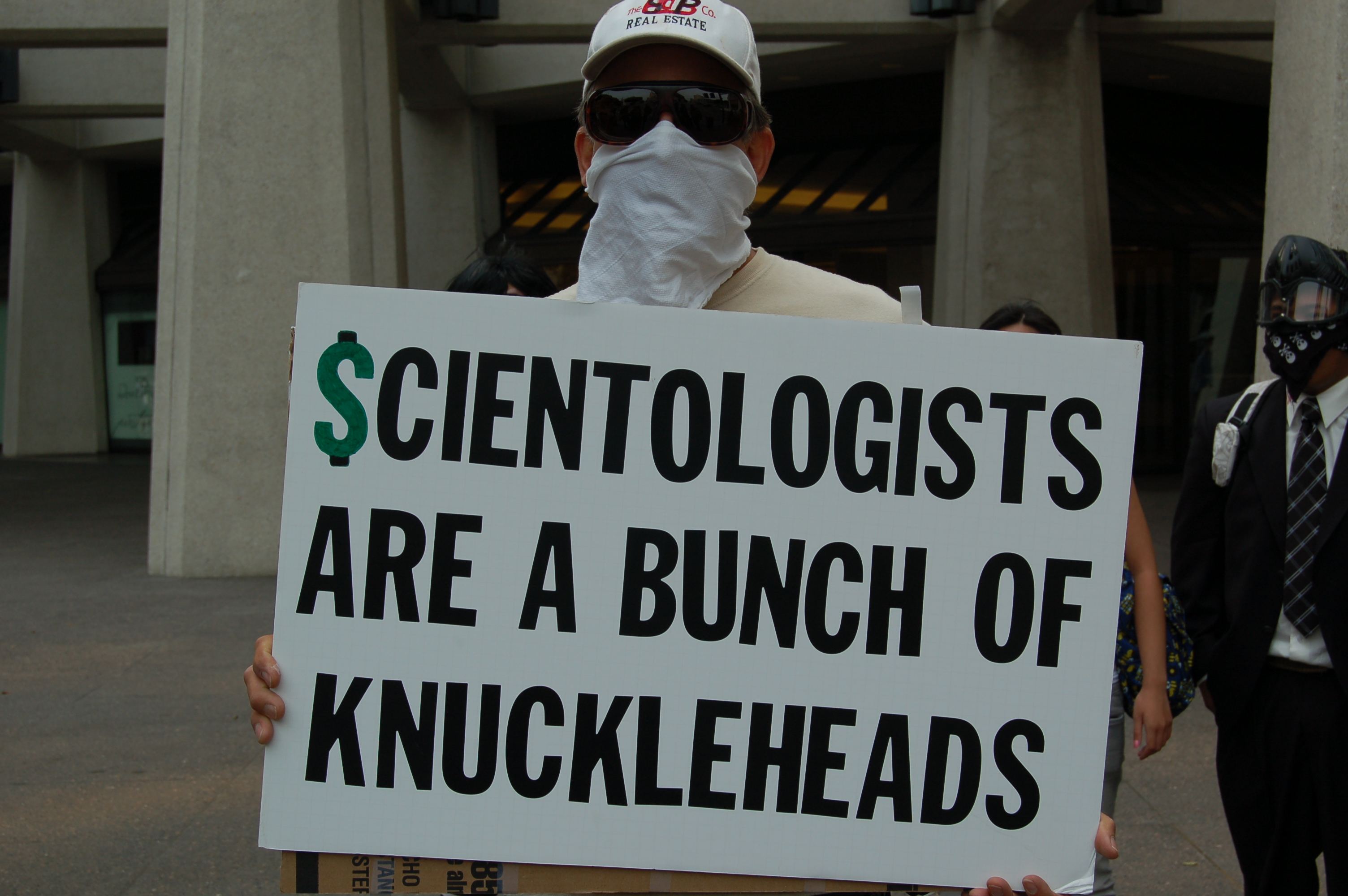 Anonymous protests the Church of Scientology. : Indybay