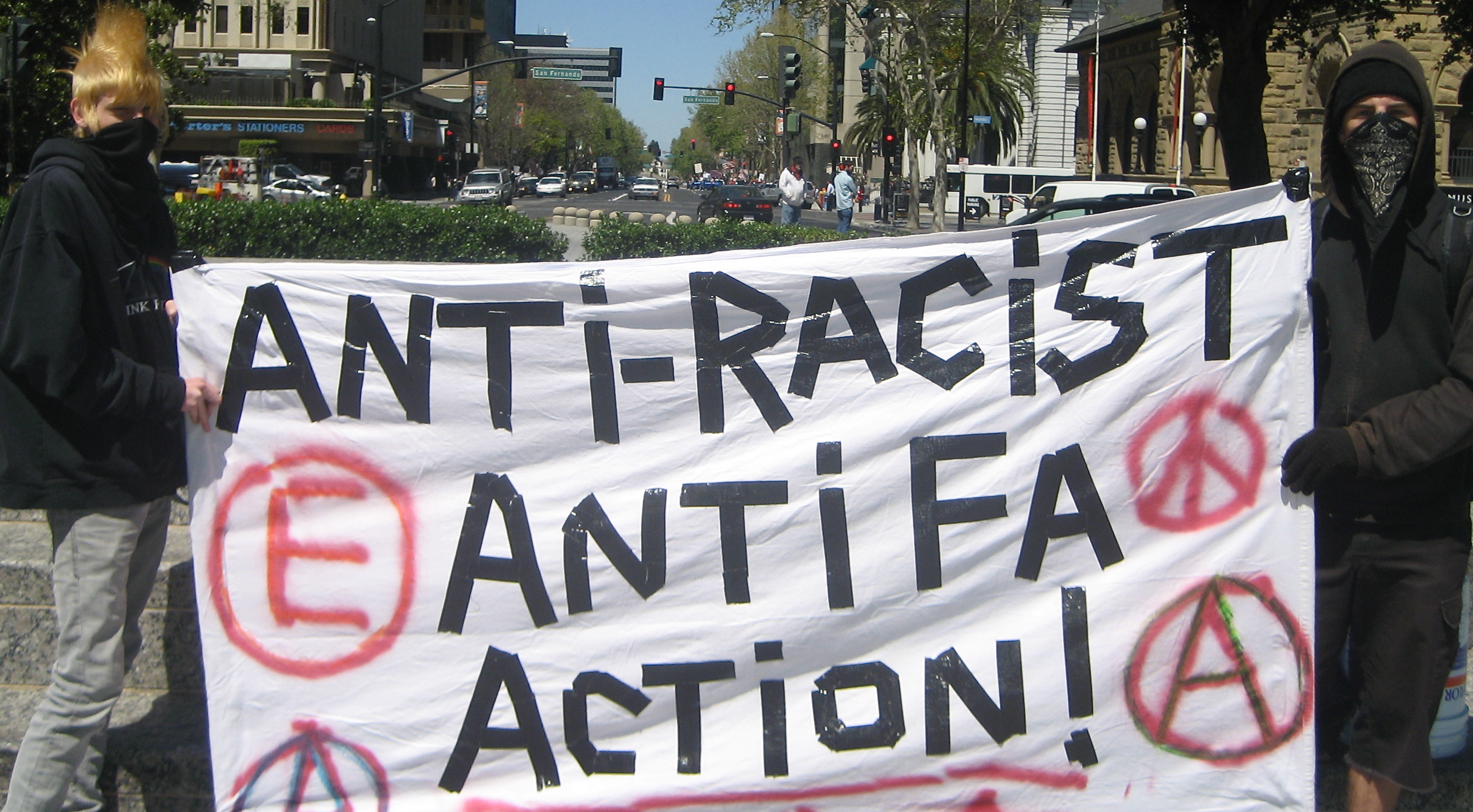 Anarchists Against Right Wing Tea Party in San Jose : Indybay