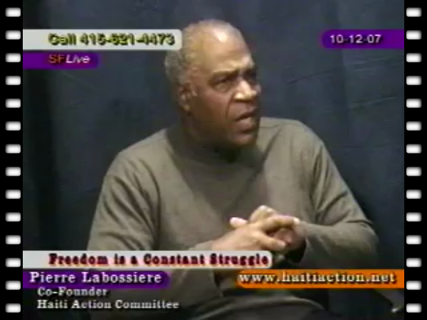 SF Live TV - Pierre Labossiere: Revolutionary Haitian History : Indybay