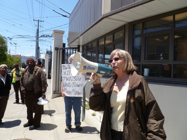 Workers Rally To Defend TWU 250 A Driver & Health and Safety Advocate ...