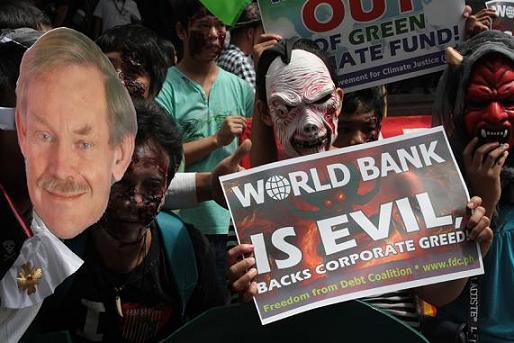 Halloween-inspired protest greets World Bank chief in Manila : Indybay