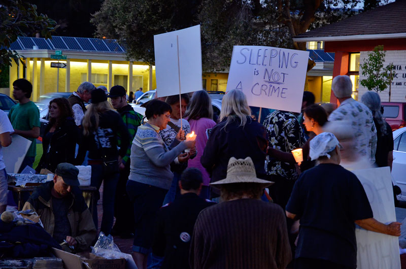 At "Tent" Vigil, Community Members Demand End to Homeless Sweeps in ...