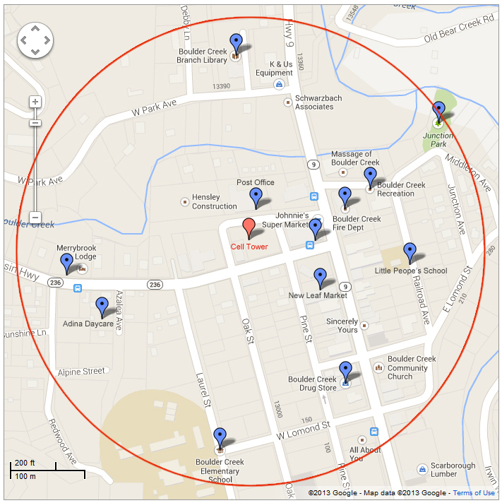 Stop the Proposed Cell Tower in Downtown Boulder Creek : Indybay