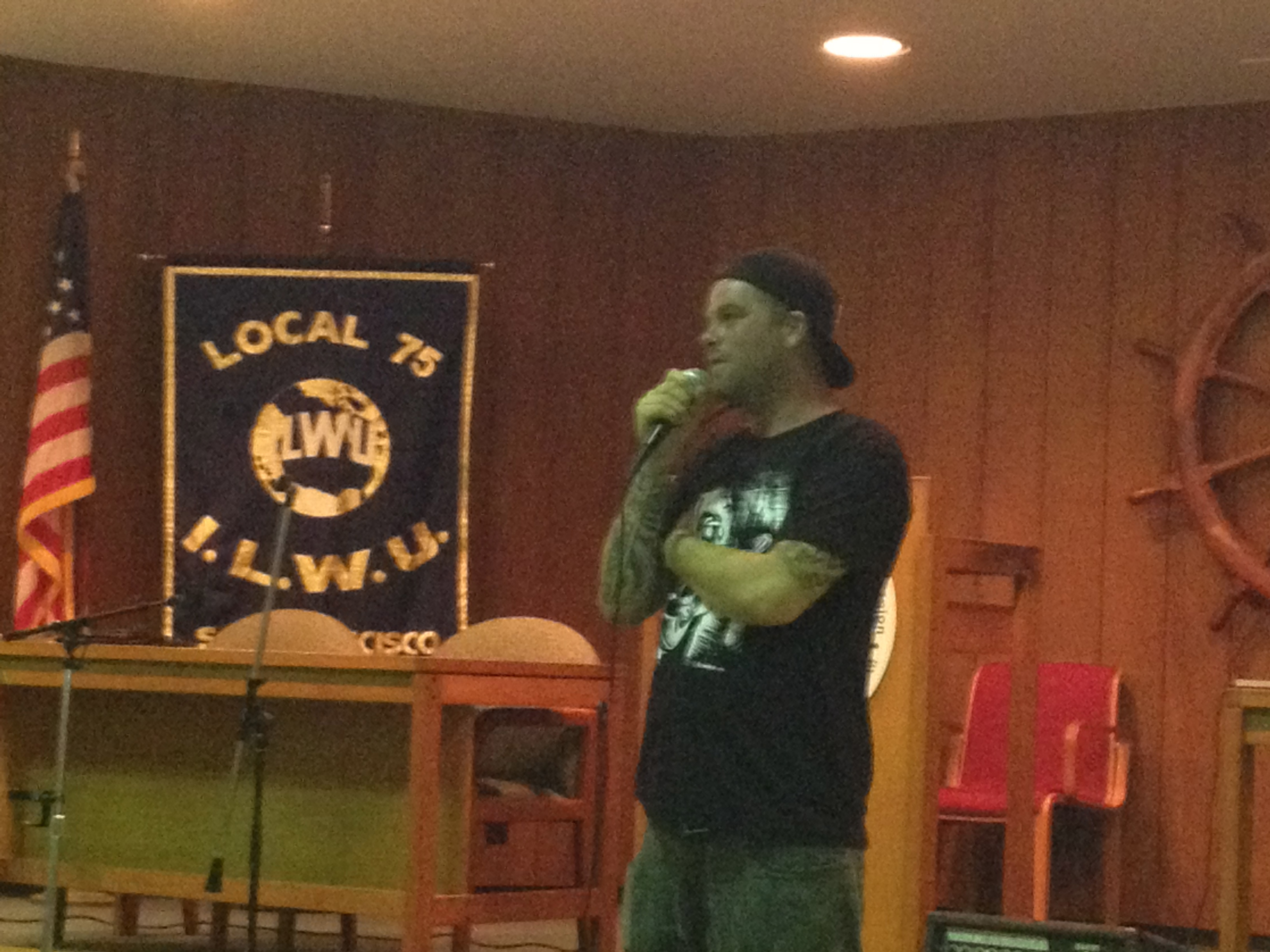 "Working Men" USW 6500 Member Michael Fraser O'Brien Of KTA At SF ILWU ...