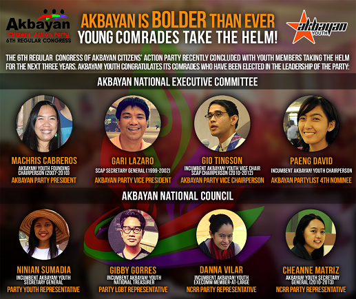 Philippines: Young progressives take the helm of Akbayan party ...