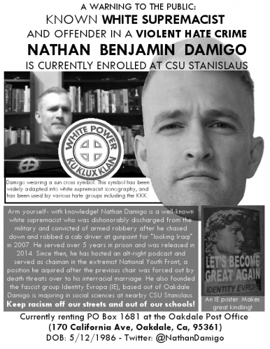 Nathan Damigo Exposed: Identity Evropa Leader Operating Out Of CSU ...