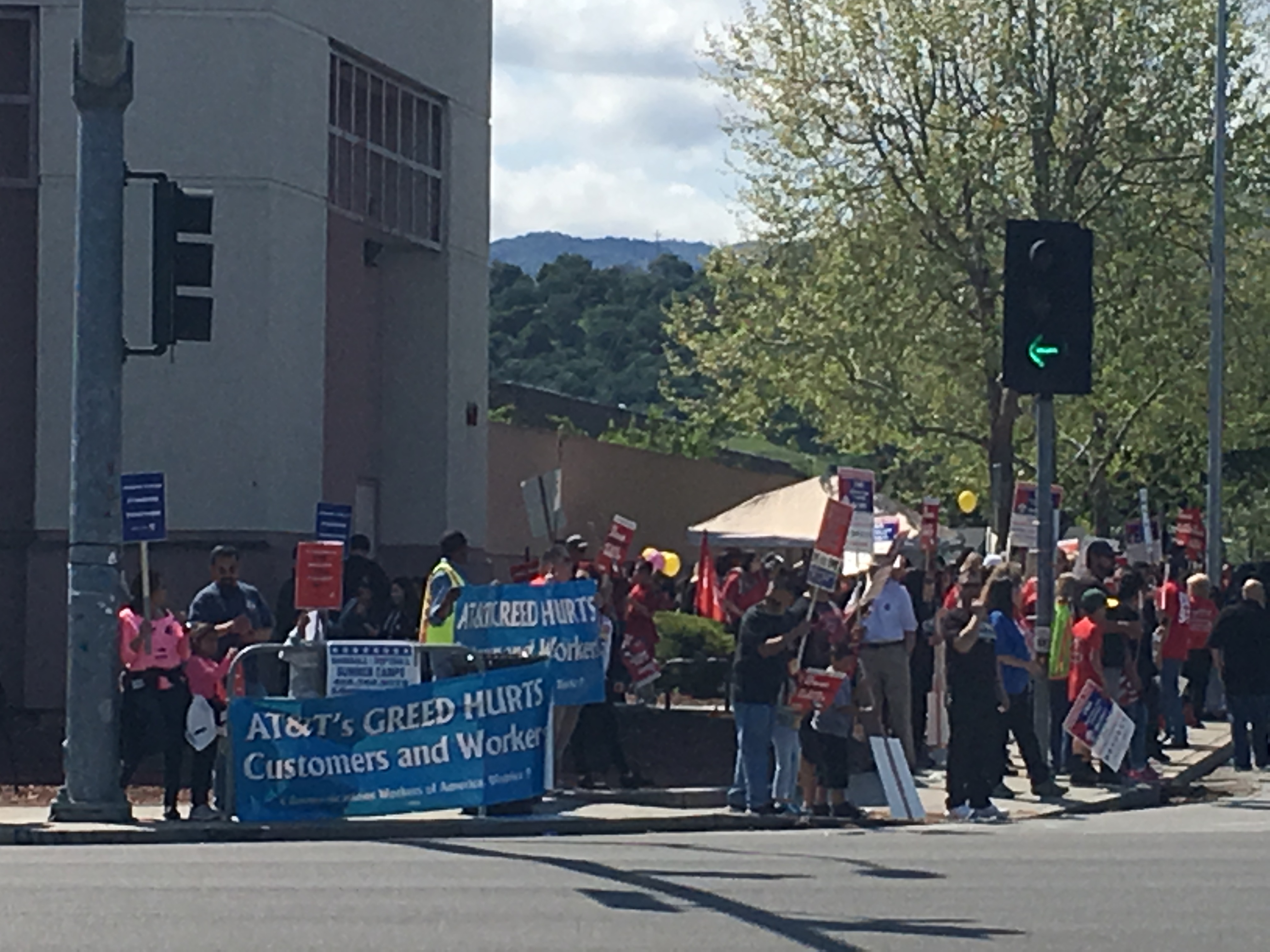"This Is For The Working Class" CA CWA AT&T Workers Rally Against ...