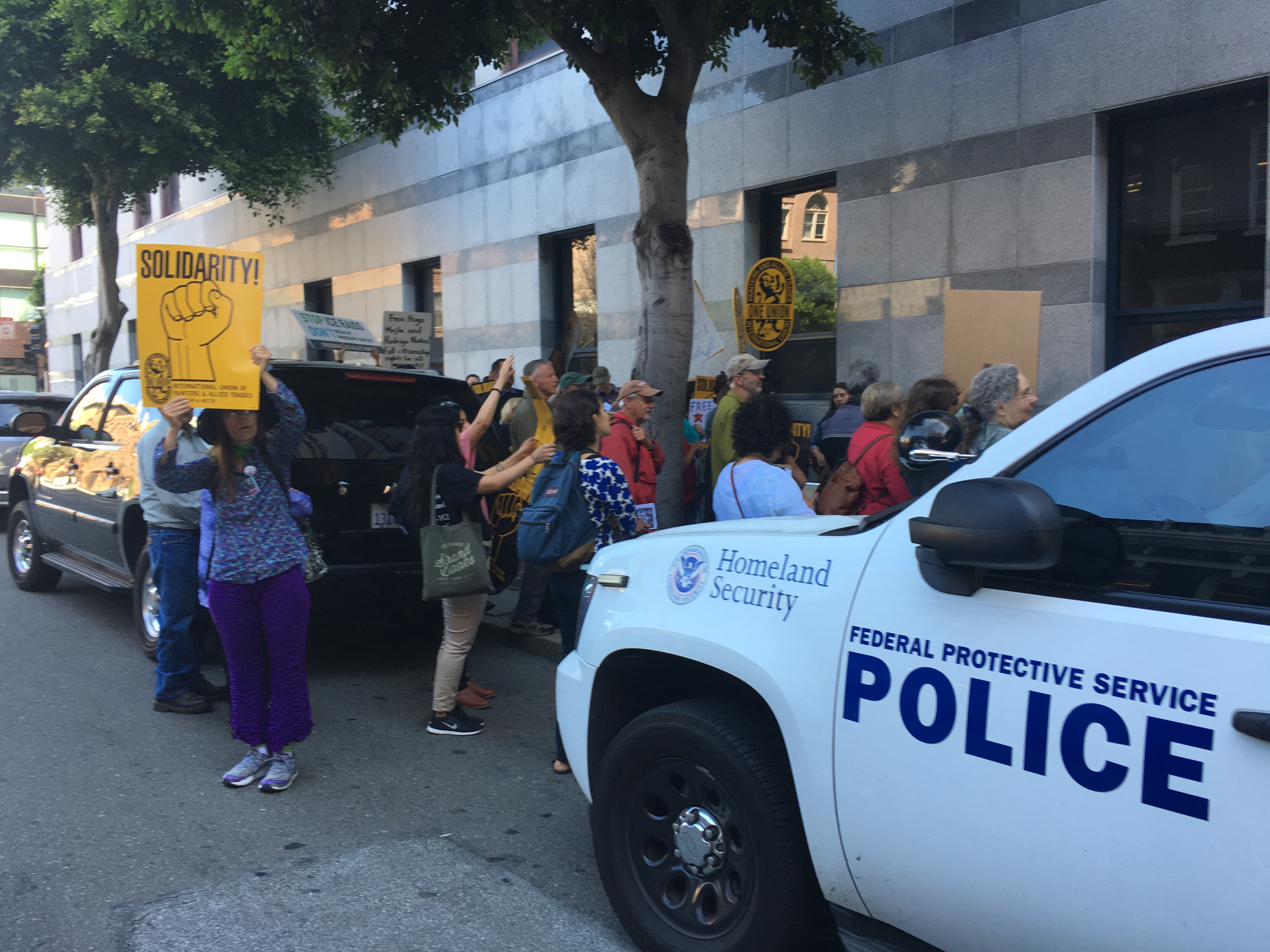 Free Hugo & Free Rodrigo: IUPAT & Unionists Rally & Protest ICE In SF ...