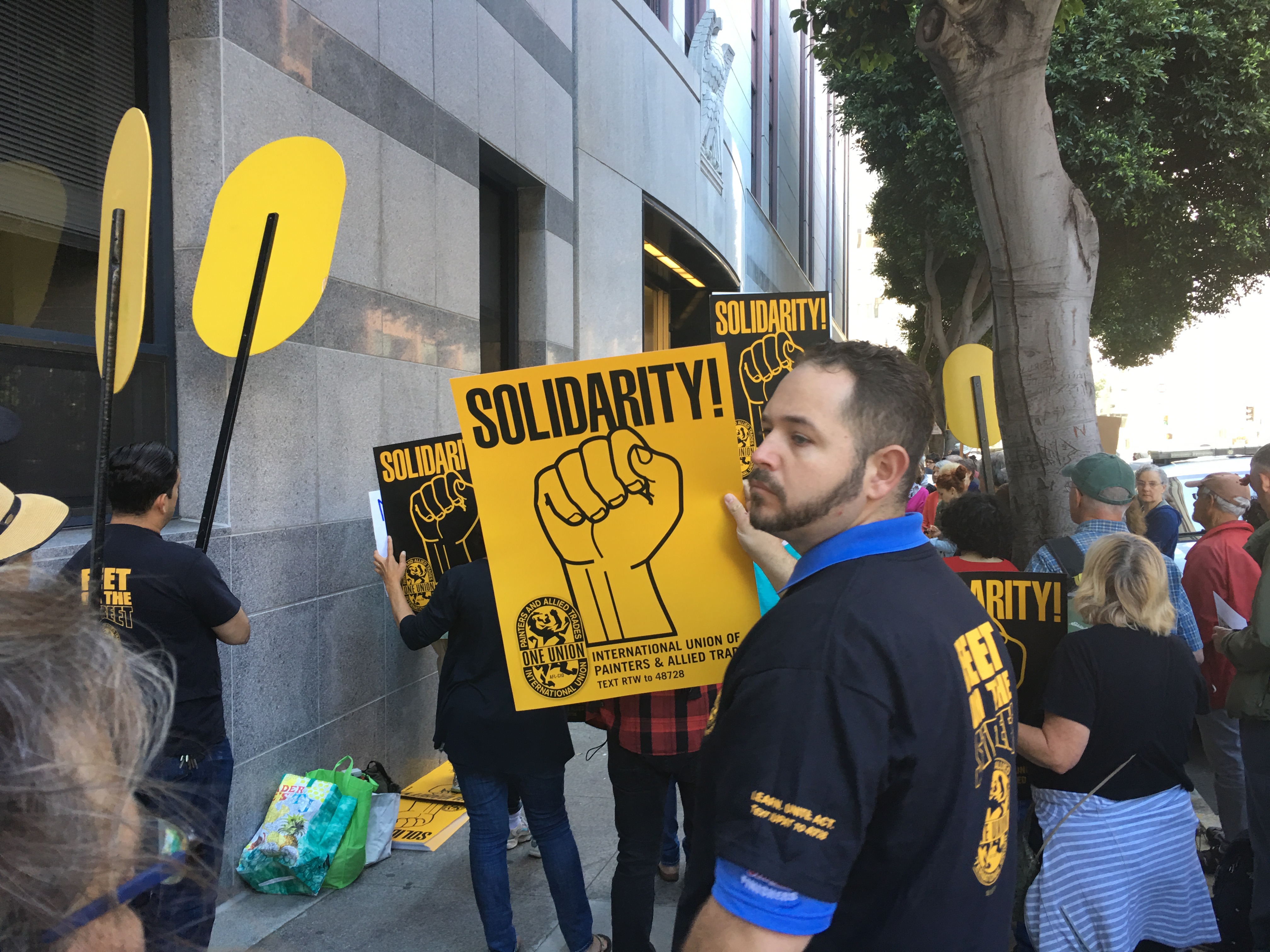 Free Hugo & Free Rodrigo: IUPAT & Unionists Rally & Protest ICE In SF ...