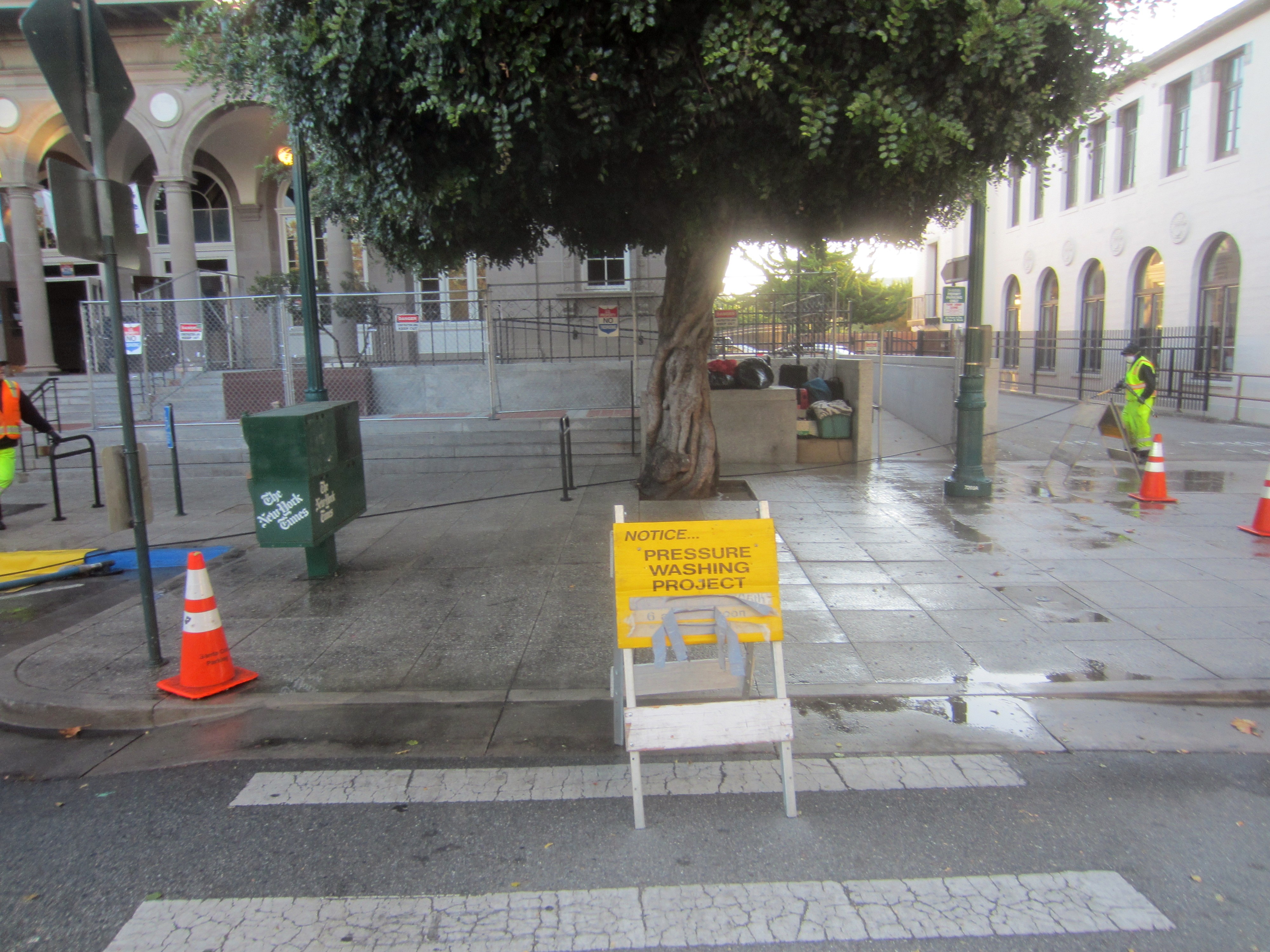 Homeless Washed Away at the Santa Cruz Post Office : Indybay