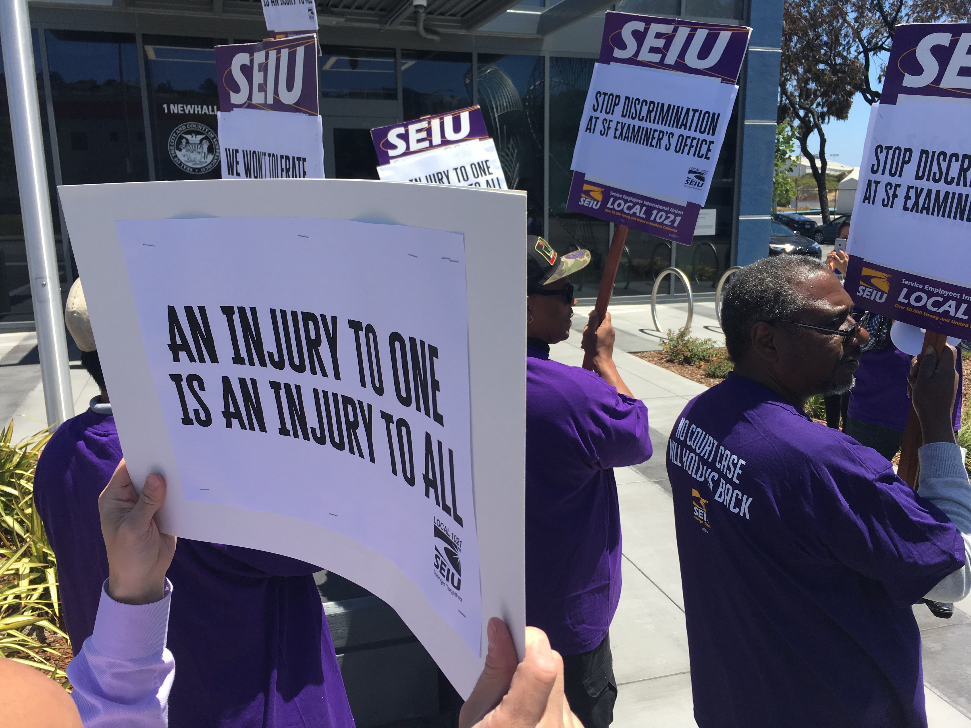 One Day After Janus: SEIU1021 SF Workers Protest Racist Medical ...