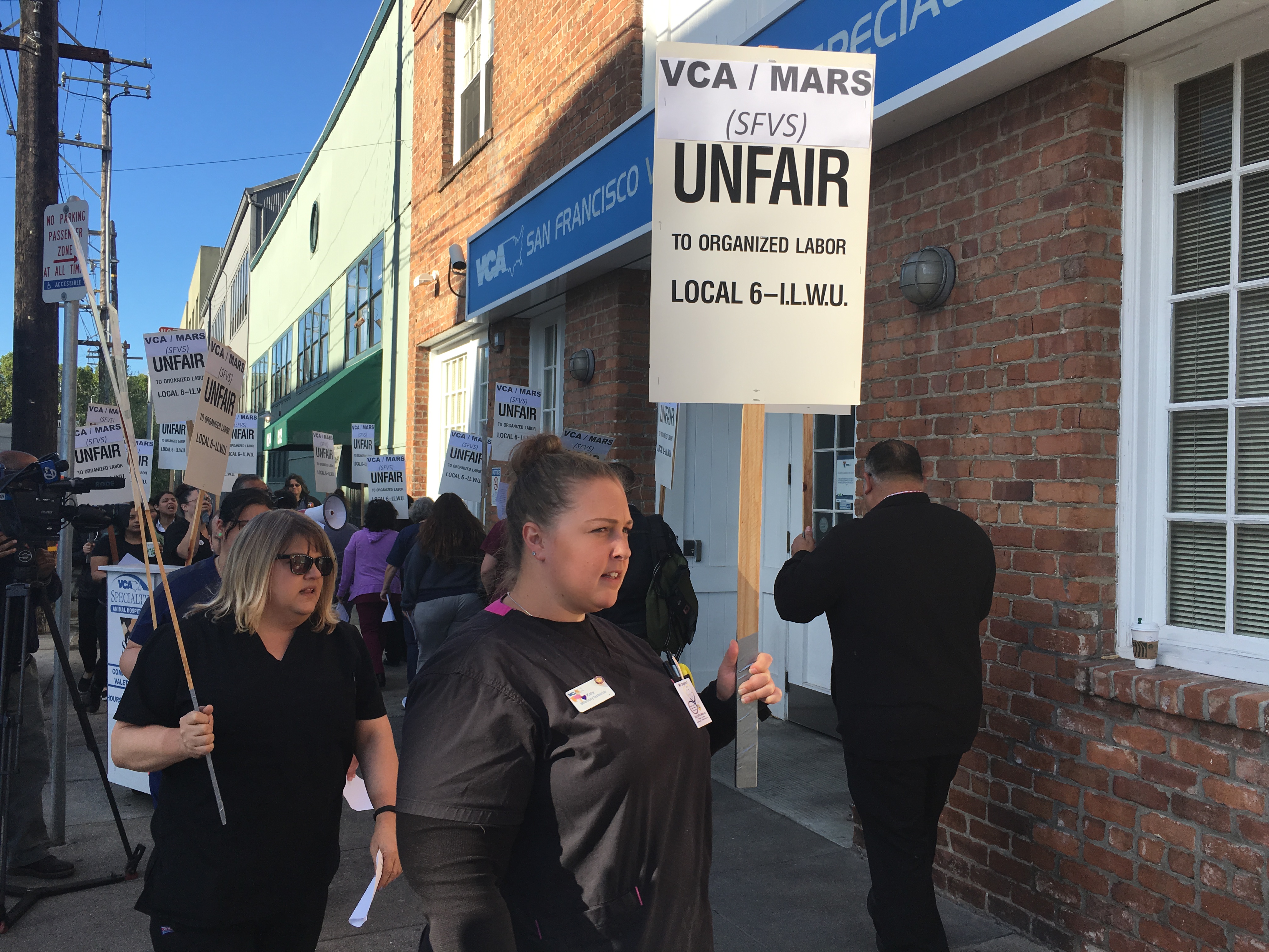 1 Hour ULP Strike By SF ILWU Local 6 VCA Workers: Mars VCA Is Breaking ...
