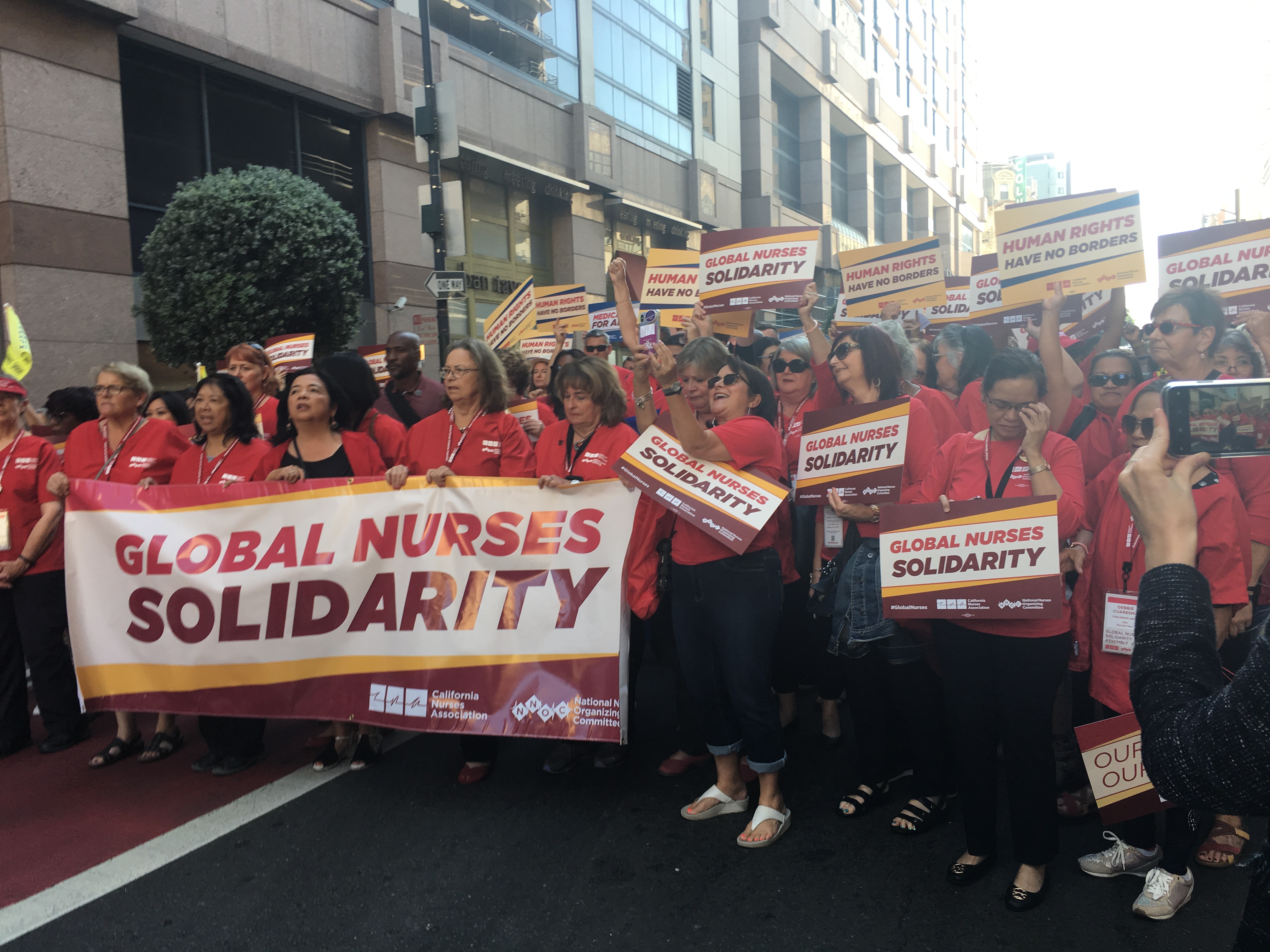 Global Nurses Solidarity Assembly In San Francisco & Nurses Speak Out ...