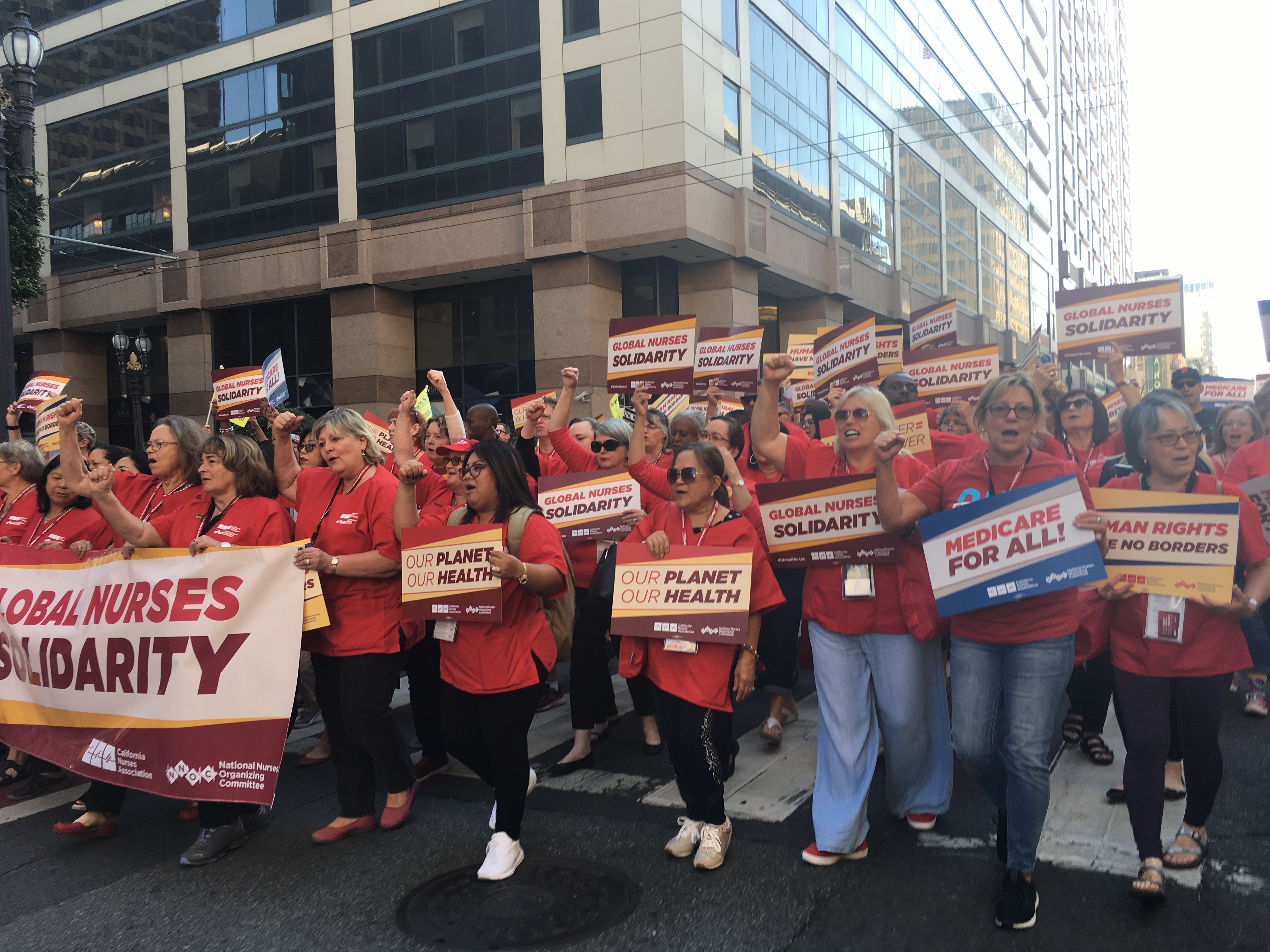 Global Nurses Solidarity Assembly In San Francisco & Nurses Speak Out ...