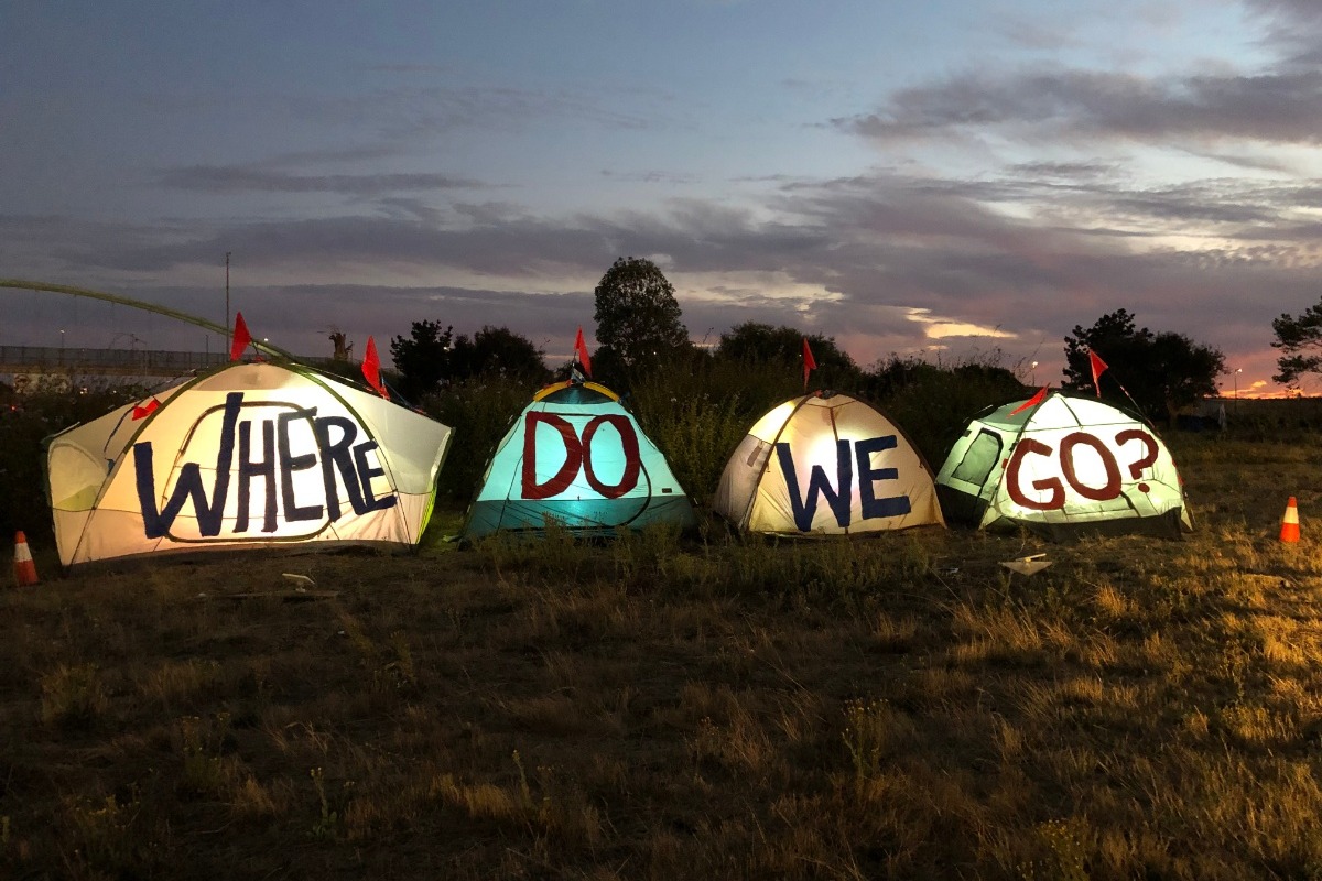 Where Do We Go? Encampment Receives Eviction Notice : Indybay