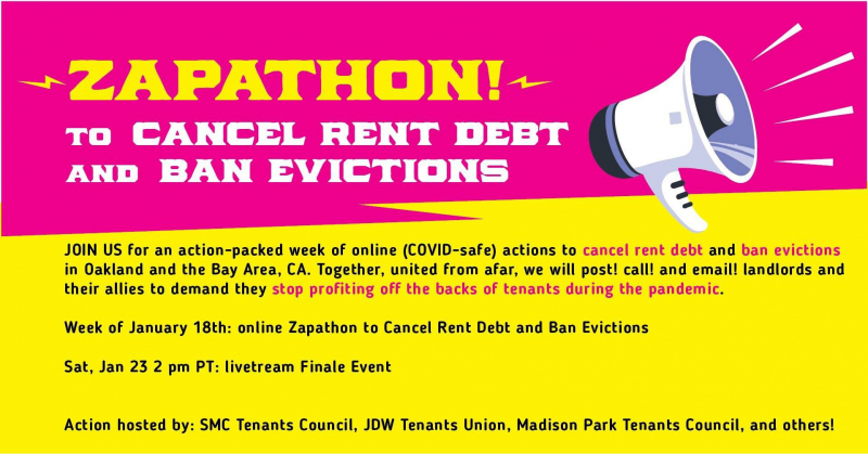 ZAP-ATHON Online Action to Cancel Rent and Ban Evictions! : Indybay